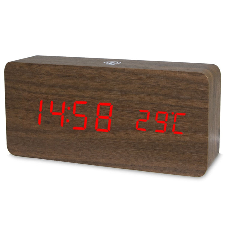 LT-1035 LED Display Digital APP Smart Alarm Clock(Red Light Redwood ...